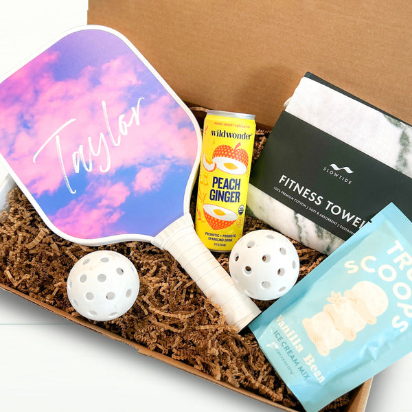 Personalized Pickleball Paddle Gift Box
